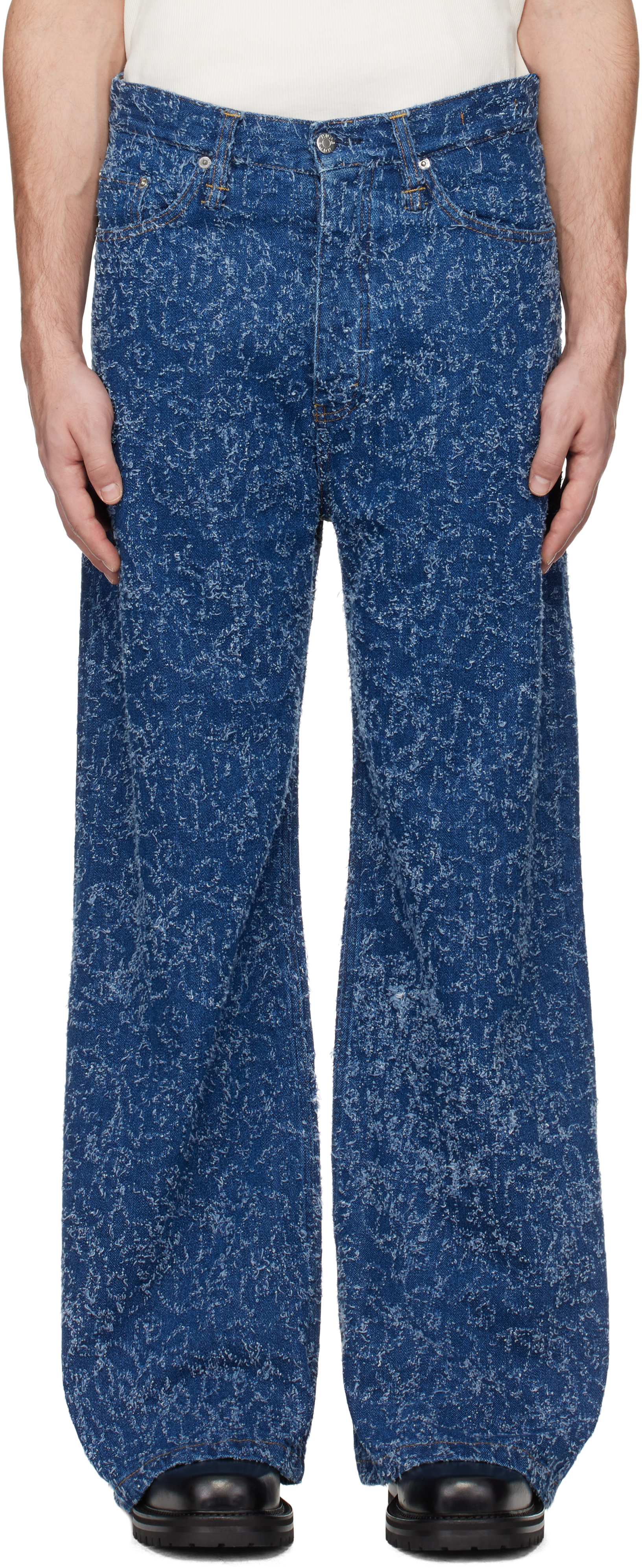 Hope Skid Jeans In Blue Fluffy Denim - 60% Off | Editorialist